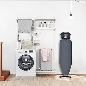 Ironing Board Full-Size,Bumkimue Iron Board with 3 Layered Cover Pad, Height Adjustable up to 36 in, 4 Steel Legs, Easy Storage with Smart Hanger and Lightweight Design(43x14 Inch).