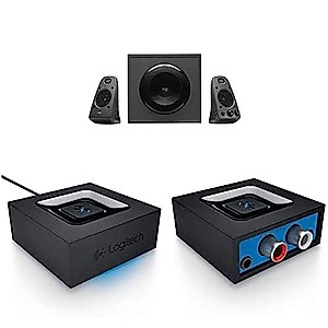 Logitech Z625 Powerful THX® Certified 2.1 Speaker System with Optical Input & Bluetooth Audio Adapter for Bluetooth Streaming