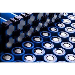 Heyiarbeit 3Pcs 10x10 Tandem 18650 Lithium Battery Holder Cell Spacer Bracket for DIY Battery Pack Hole Dia 18.5mm/0.73"