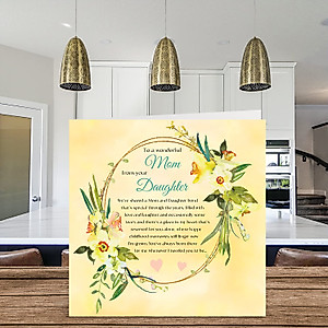 Stuff4 Traditional Birthday Card for Mom from Daughter, Beautiful Classic Floral Bouquet Mothers Day Card Gift for Mother, 5.7 x 5.7 Inch Seasonal Mommy Momma Mam Mammy Flower Gifts Greeting Cards