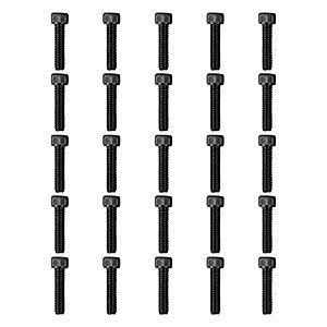 Atomik 3/8 x 1-1/2 inch Long Fully Threaded Alloy Steel Bolts 25 Pack Durable Hardware for Rock Climbing Holds 3/8-16 Allen Head Socket Cap Bolt Designed for Indoor Use Wall Supplies