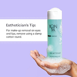 Yonka Gel Face Cleanser, Gentle Foaming Face Wash and Makeup Remover, Natural Plant-Based Formula to Cleanse Pores and Balance Skins pH, Acne Prone and Oily Skin, Paraben-Free, 6.8 Fl Oz