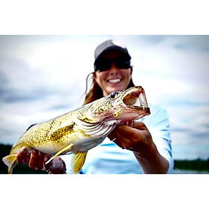 Northland Fishing Tackle Freshwater Tungsten Short Shank Fishing Jig for Bass, Walleye, Trout, and Many Others, Firetiger, 1/8 Oz 1/0 Hook, 2/Card