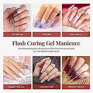 Beetles Gel Polish Mini Nail Led Lamp with Smart Sensor for Easy and Fast Extension System Manicure Uv Light Flash Curing