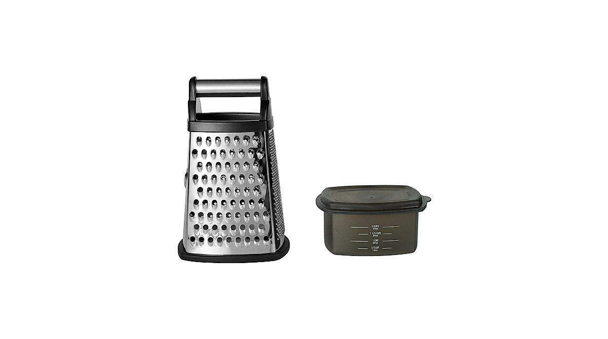 KitchenAid Gourmet 4-Sided Stainless Steel Box Grater with Container