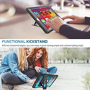 BENTOBEN Glow in The Dark Tablet Cover - 3 in 1 Shockproof Kickstand Protective Case for iPad Air 2, 6th/5th Gen, 9.7" 2018/2017, iPad Pro 9.7 - Nebula