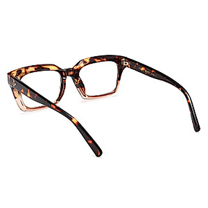 FEISEDY Glasses Frame Womens, Square Thick Eyeglasses Frame, Classic Eyewear for Men B2461