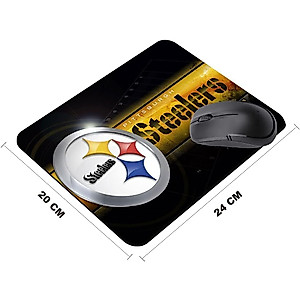 Gaming Mouse Pad Sport Fans Gift,Life Needs Sport Mousepad with Non-Slip Rubber Base for Laptop Computer Desktop Mat - Black