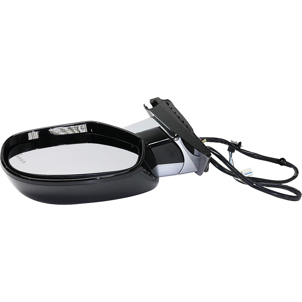 Kool Vue Passenger Side Power Heated Mirror for Cadillac Escalade Escalade ESV 2007-2014 Power Fold With Signal Light, Memory & Puddle Lamp; Without Blind Spot Light Chrome