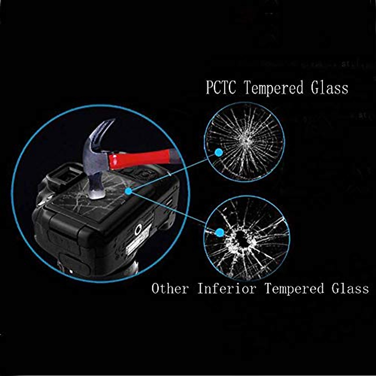 PCTC Tempered Glass Screen Protector Compatible for Sony ZV-E10 ZV-1 ZV-1M2 ZV1M2 ZVE10 ZV1 ZV-1F ZV1F Cover (3 Pack),0.3mm 9H Hardness Tempered Glass Flim Against- Scrach/Fingerprint/Water