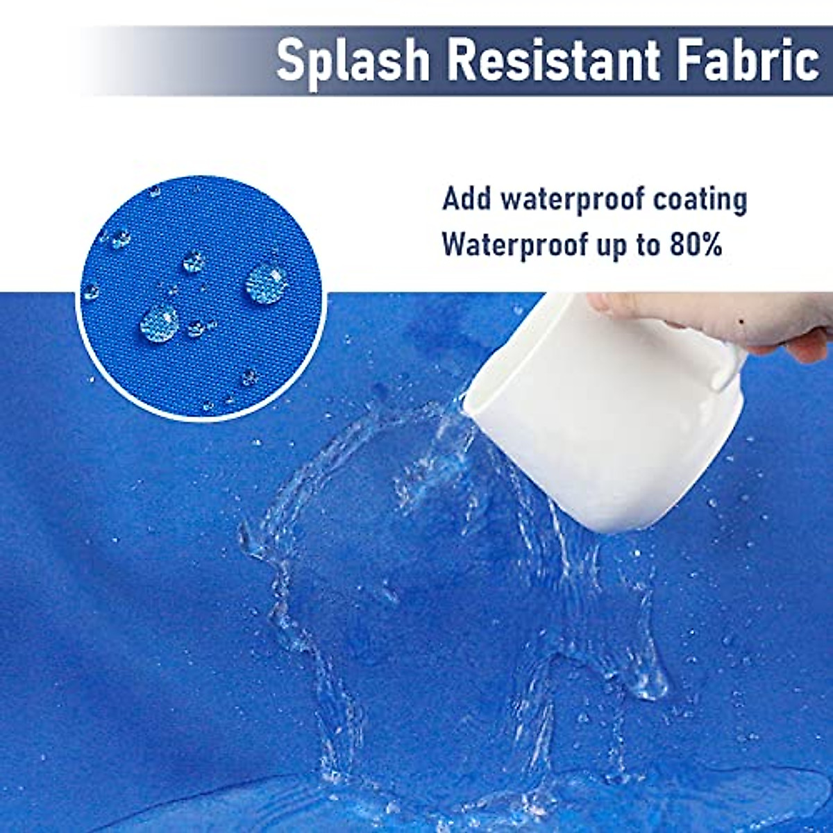 ROFIELTY Chair Cushions 24 inch for Indoor/Outdoor use, Patio Outdoor Seat Cushion, Comfortable Outdoor Furniture Patio Chair Cushion (Blue, 24x24x3)