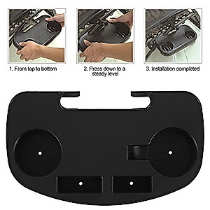 2PCS Chair Tray, Cup Holder for Chair Large Utility Clip On Chair Table/Tray for Carrying Phone/iPad/Water Cups/Books/Snack Tray