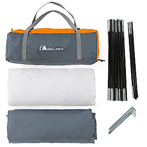 MOON LENCE Camping Tent 4 Person Tent Easy Setup Outdoor Tents Waterproof Double Layer for Backpacking and Hiking Orange