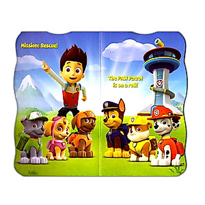PAW Patrol Board Book Set - 4 Shaped Board Books for Toddlers Kids with Door Hanger (Super Set)
