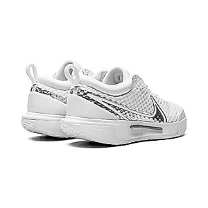 Nike Womens WMNS Zoom Court Pro HC DH0990 101 White/Metallic Silver - Size 8W
