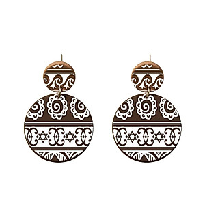 Silk Screen Stencils for Polymer Clay, Reusable Silkscreen Print Leaf Flower Polymer Clay Silkscreen Tool for Printing on Clay & Other Jewelry Clay Earrings Decoration