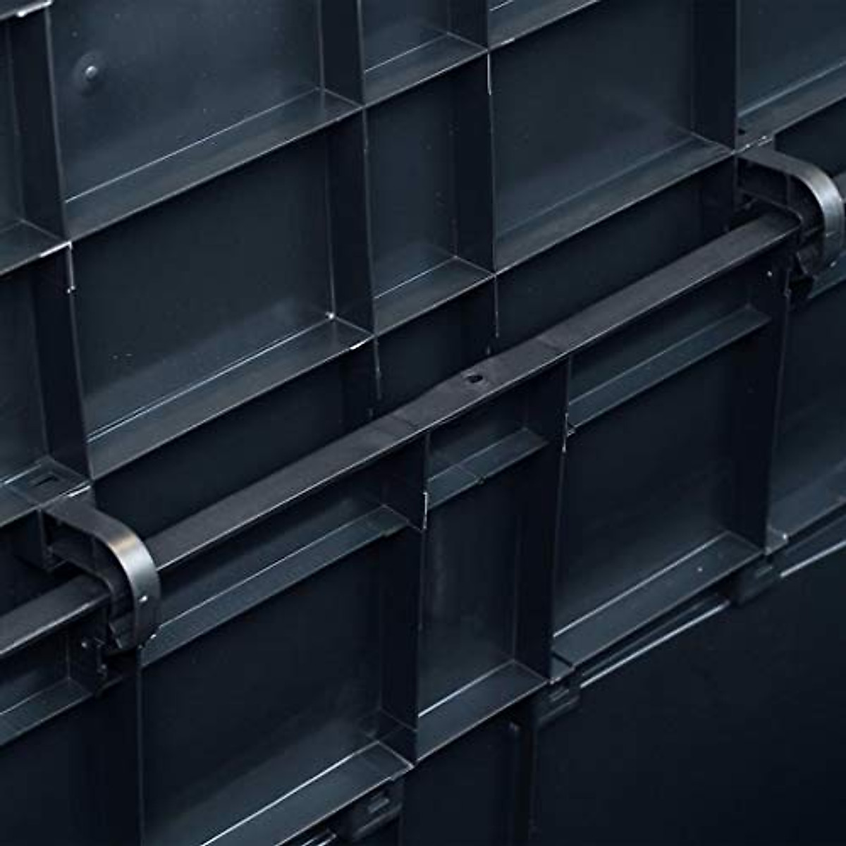 GOLINPEILO Patio Storage Box 84.5 gal Black Patio Garden Outdoor Storage Container for Toys, Furniture Deck box (Weight:18.34 lbs)