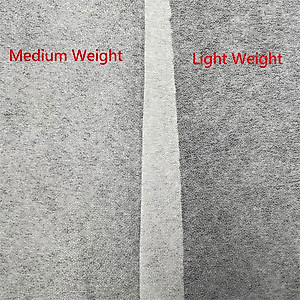 PLANTIONAL Lightweight White Iron-On Non-Woven Fusible Interfacing: 11.6" x 30yd Lightweight Non-Woven Interfacing Iron On Polyester Single-Sided Interfacing for DIY Crafts Supplies