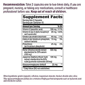 Nature's Way Hem-Care Unique Vein Tone Blend, 90 Count