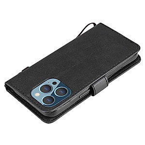 Fansipro Phone Cover Wallet Folio Case for LG V20, Premium PU Leather Slim Fit Cover for LG V20, 2 Card Slots, Super Fitting, Black