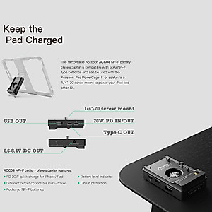 ACCSOON Power Cage II Compatible with ipad - Gen 5,6,7,8,9,10 & Compatible with Air-gen 3,4,5 & Compatible with ipad Pro-9.7 inch, 10.5 inch, 11 inch (Gen 1, 2,3,4)
