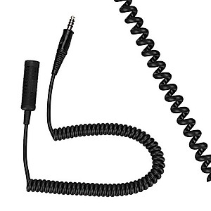 Demeras Headphone Extension Line U-92A/U to U-174/U Plugs Headphone Extension Cable Connect to Helicopter