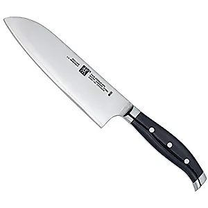 Zwilling J.A. Henckels Twin Cermax 7-Inch Santoku Knife, Black