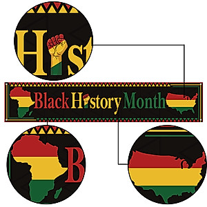 Black History Month Backdrop Banner African American National Holiday Party Photo Backdrop Black History Month Photography Background Wall Hangging Decoration