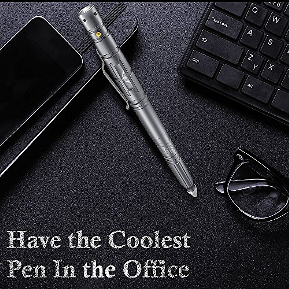 Tactical Pen Gifts for Men – Fathers Day Gift for Dad | LED Tactical Flashlight Multitool for EDC Gear – Cool Gadgets, Tactical Gear, Military Gear, Groomsmen Gifts for Men that Have Everything