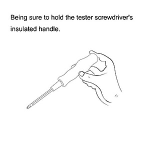 uxcell Voltage Tester AC 100-500V with 3.5mm Slotted Phillips Screwdriver for Circuit Test, Clear and Orange, Pack of 2