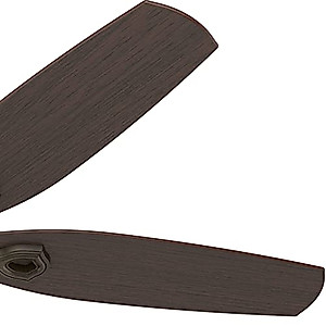 Hunter Fan Company 53091 Builder Deluxe Indoor Ceiling Fan with LED Light and Pull Chain Control, 52", New Bronze Finish