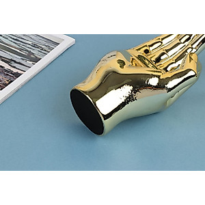 Gothic Home Decor Bookshelf Decorative Objects, Black Skeleton Finger Statues Morden Accents Aesthetic Room Accessories, Knick Knacks Home Decor for Shelves