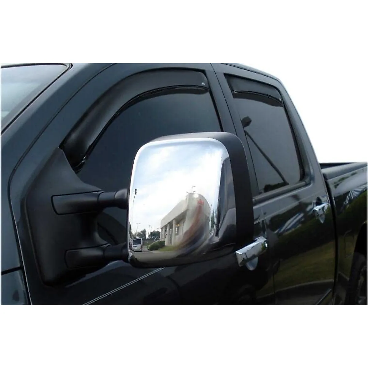Auto Ventshade [AVS] In-Channel Ventvisor / Rain Guards | Smoke Color, 4 pc | 194858 | Fits 2004 - 2015 Nissan Titan Crew Cab