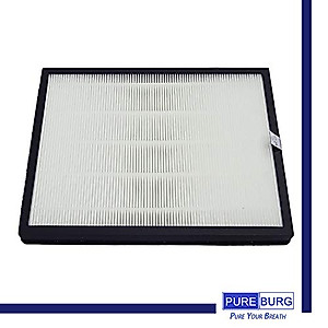 PUREBURG Replacement True HEPA Filter Kit Compatible with Alexapure Breeze Air Purifier Model 3049 AP-B102,H13 Activated carbon Filter Air Clean PM2.5 Odor smoke VOCs