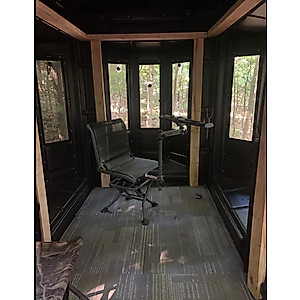 Hughes HP-67010 Hunting Ground 4x8 The Lodge Box Blind W Window Kit (No Stand)