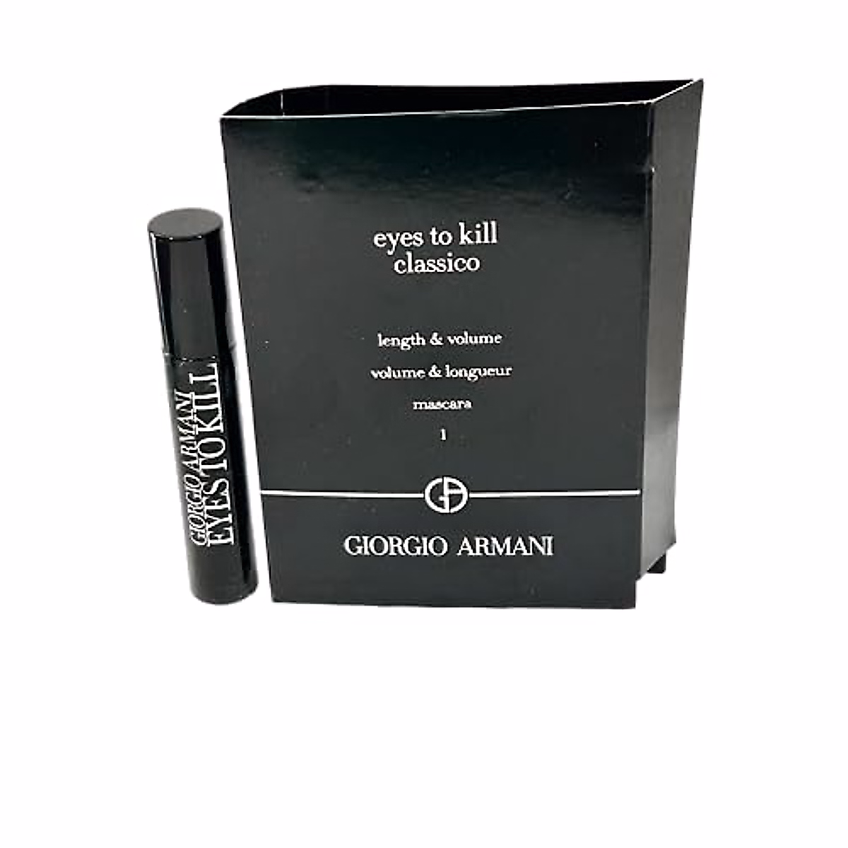 Giorgio Armani Mascara Eyes To Kill Classico Length & Volume - MINI TRAVEL SIZE - SMALL 2 ML 0.06 FL OZ
