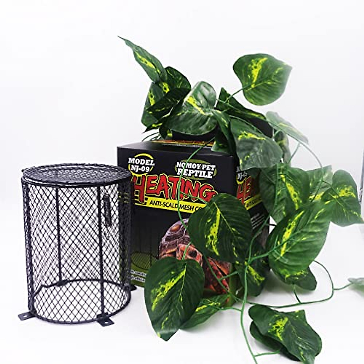 SOYEAHZ Reptile Lamp Cover Heat Mesh Cage Reptile Heating Lamp Lampshade Anti-Scald Lamp Mesh Cover for Pet Reptile Amphibian Snake Lizard Turtle
