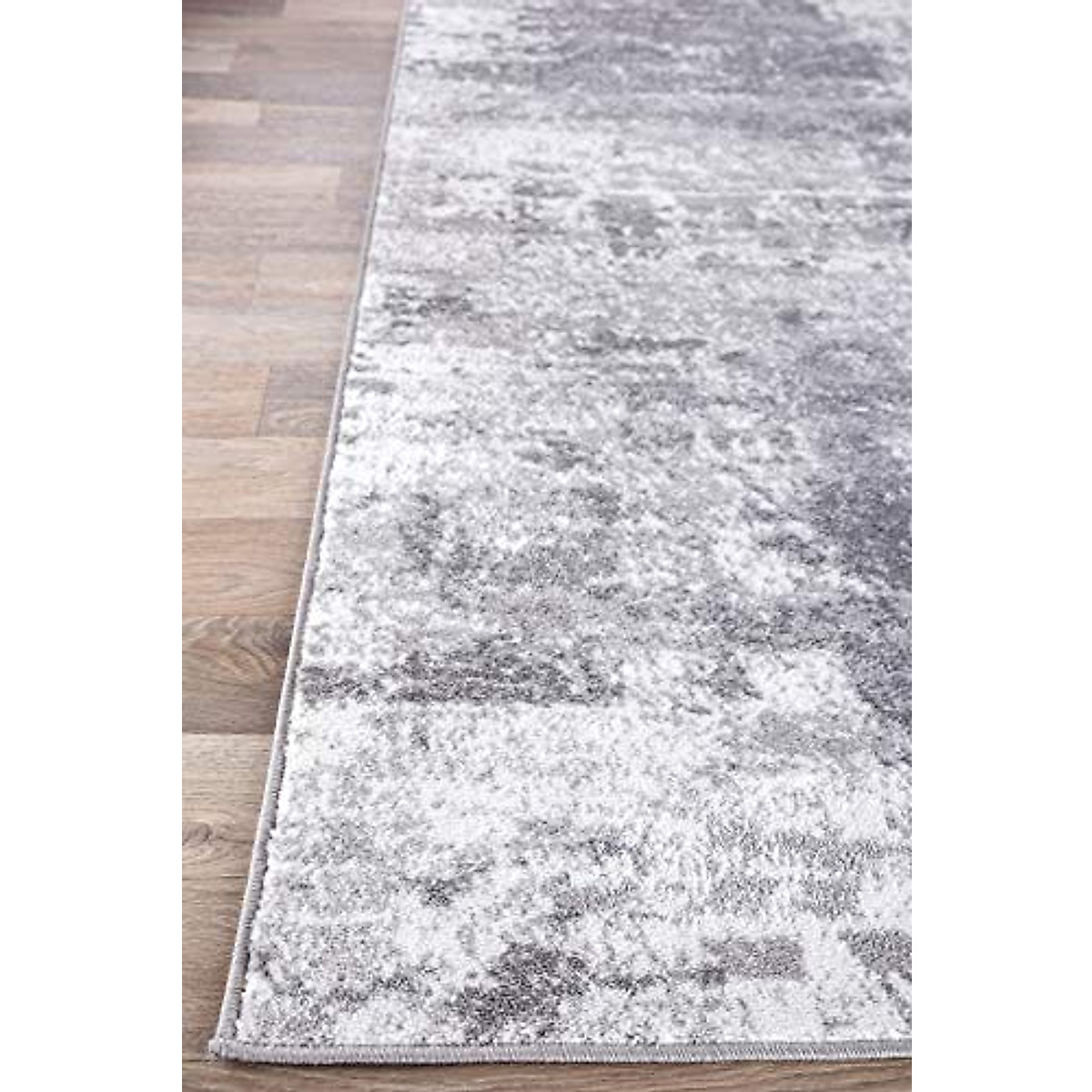 Rugshop Distressed Abstract Area Rug 5' x 7' Gray