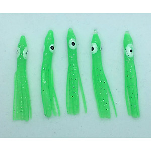 KOKOPROS Kokanee Fishing- Micro Luminous 4.5 cm Squid Skirts-Assorted 50- PK