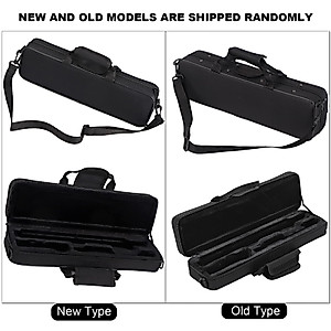 Watris Veiyi Flute Case, Waterproof Flute Case with Adjustable Shoulder Strap, Lightweight Oxford Cloth Flute Case Carrying Bag for 16 Holes Flute C Foot