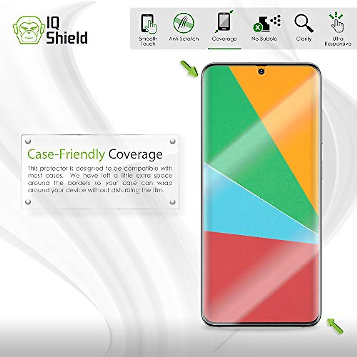 IQShield Screen Protector Compatible with Samsung Galaxy S20 (6.2 inch)(3-Pack)(Case Friendly) Anti-Bubble Clear Film