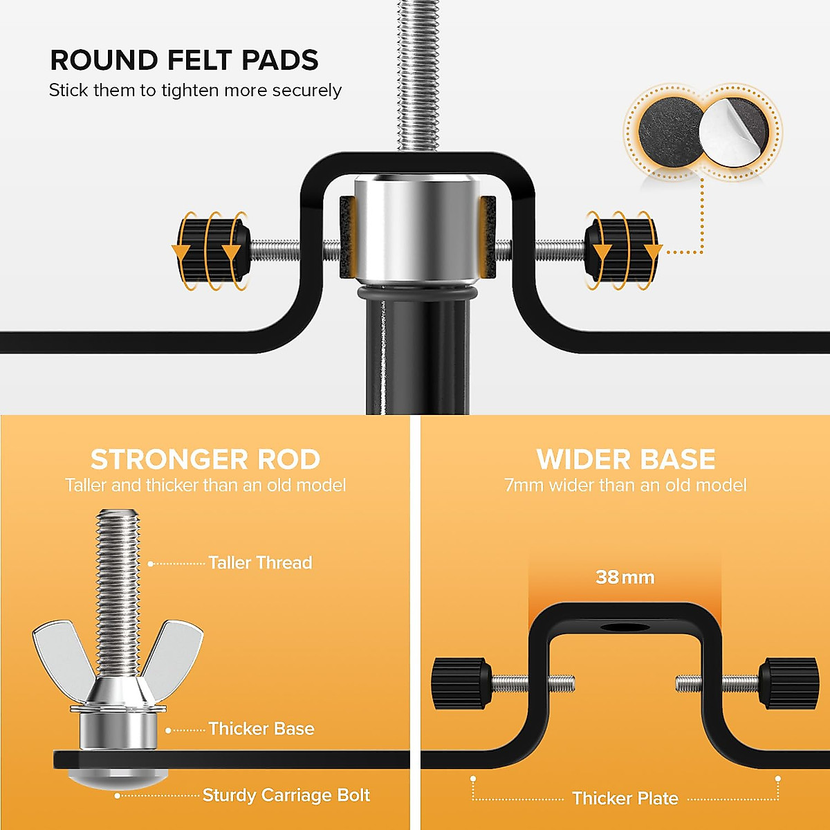 Julius Studio 10 x 10 ft. Triple Crossbar Backdrop Stand Double Photo Background Support, New Metal Cap Design, Upgraded Sturdy Structure, Spring Clamps, Sand Bags, JSAG596