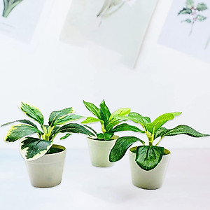 Angel3292 Artificial Potted Plant Realistic Plastic Eye-Catching Imitative Bonsai Plants for Home Potted Plant Delicate for Garden