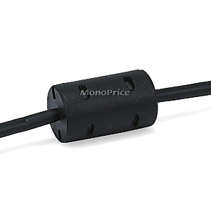 Monoprice 1.5-Feet USB 2.0 A Male to Mini-B 4pin Male 28/24AWG Cable with Ferrite Core (Gold Plated) (105451)