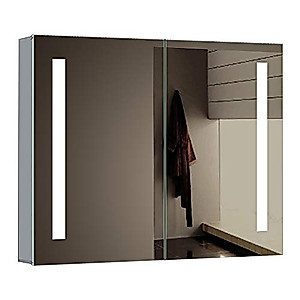 Miseno MMC3026LED MMC3026LED 30" W x 26" H Rectangular Frameless Wall Mounted Medicine Cabinet with LED Lighting