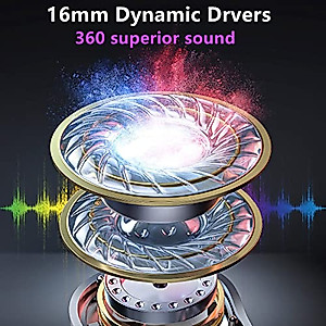 Sainellor Open Ear Air Conduction Headphones, 48H Playtime Bluetooth 5.2 Wireless Earbuds，16mm Dynamic Drivers Touch Control Sport Headphones