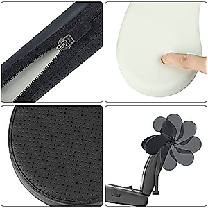 cxyhzq car seat headrest Pillow,Road pal headrest,Left and The Right 3 Levels Adjustable, U haped car leeping Pillow for Kids (Beige)