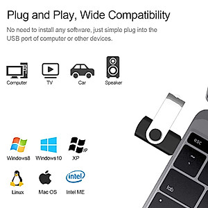 10 Pack 1GB Flash Drives Pack 1GB USB Stick Bulk 1GB USB Thumb Drive USB 2.0 (1GB, Blue)