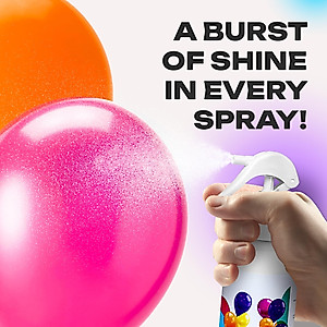 Balloon Shine Spray - Quick Drying High Shine Balloon Spray Formula for Vibrant Latex Balloons - USA Made Glossy Finish Spray for Balloons to Shine and Last Longer - Refined Sparker Solutions