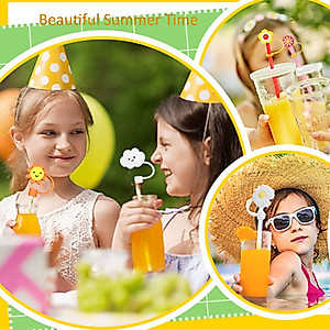 iKneonei 10Pcs Straw Cover Cap, Straw Covers Cloud, Cloud Straw Toppe, Traw Covers Cap Cloud for Reusable Straws Cloud Shape Straw Protector (A1)